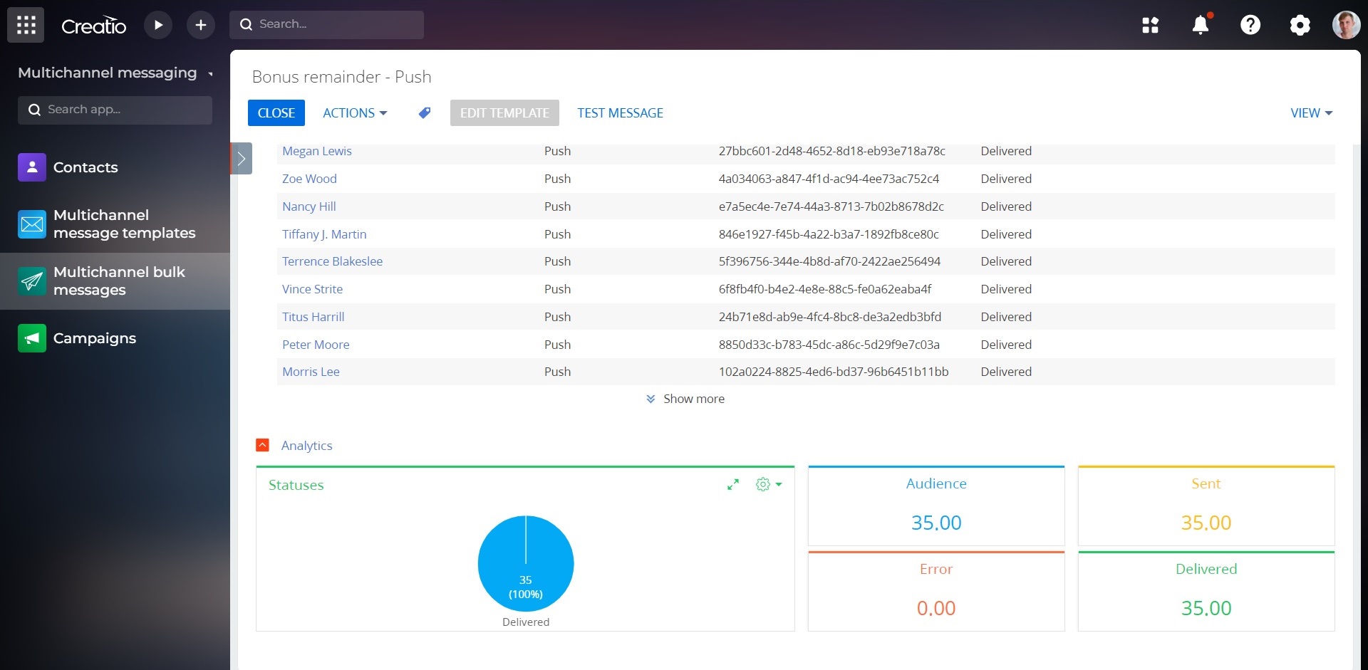 SalesUp Multichannel Bulk Messaging for Creatio | Creatio Marketplace